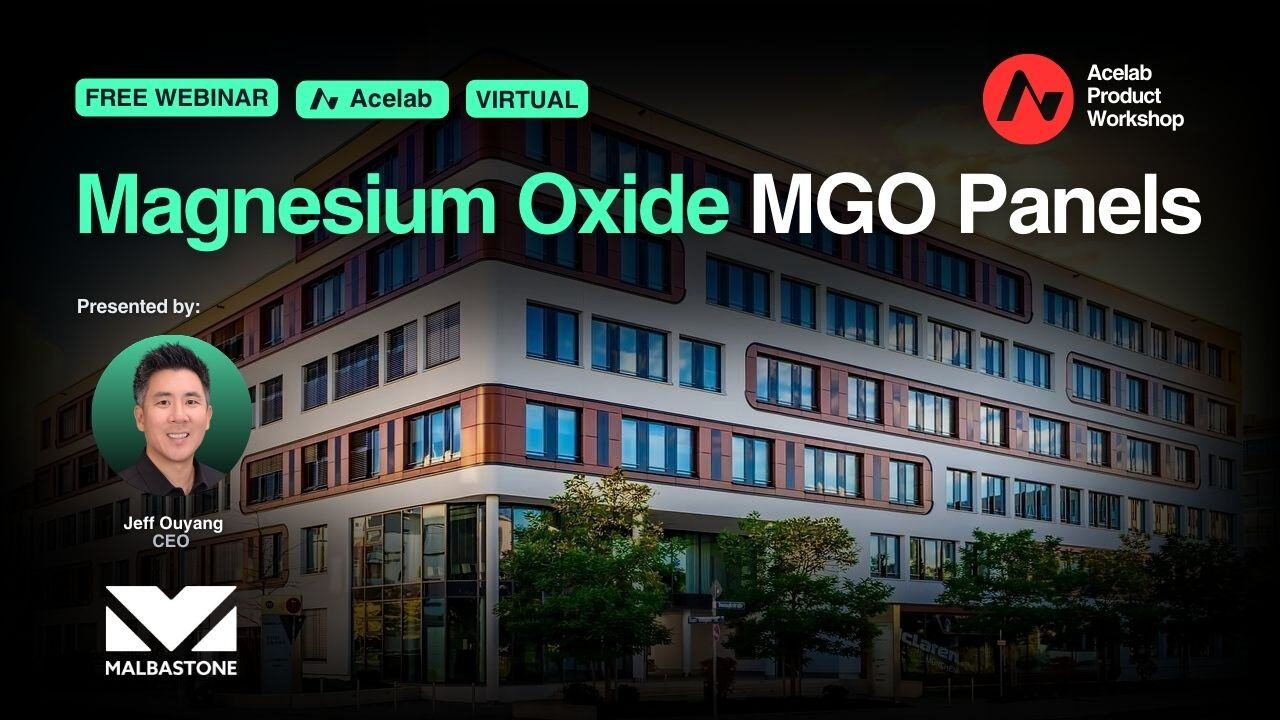 Webinar | Magnesium Oxide MGO Panels